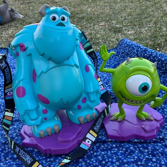 Disney | Other | Disney Park Mike Wazowski Sipper Cup And Sully Popcorn ...